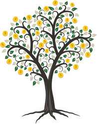 Autumn tree Royalty Free Vector Image - VectorStock