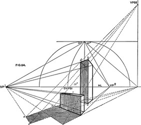 Two point perspective line drawing study art Vector Image