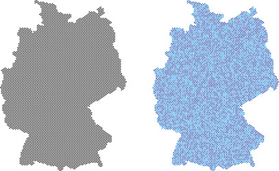 Germany Pixel Map Vector Images (over 170)