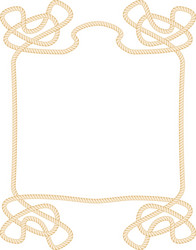 Golden Rope Border Royalty Free Vector Image - VectorStock
