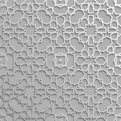 Seamless islamic pattern 3d traditional arabic Vector Image