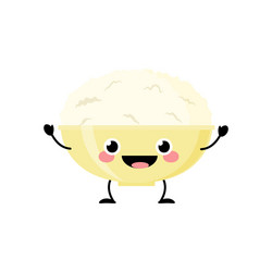 Cheese characters isolated on white background Vector Image