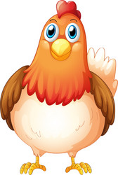 A big fat hen Royalty Free Vector Image - VectorStock