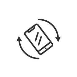 Tilt icon outline tilt icon from artificial Vector Image