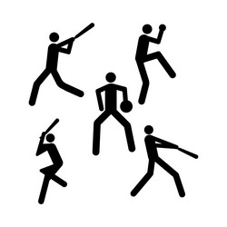 Baseball player icon Royalty Free Vector Image