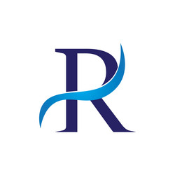 Letter r icon logo design Royalty Free Vector Image