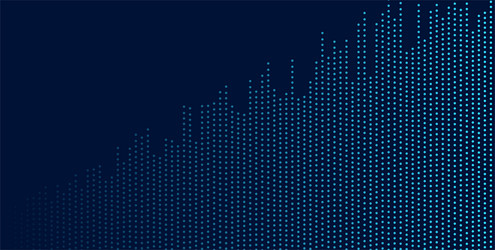 Abstract growing financial graph chart background Vector Image