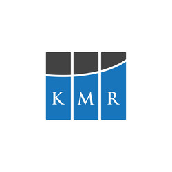 Kmr letter logo design on white background Vector Image