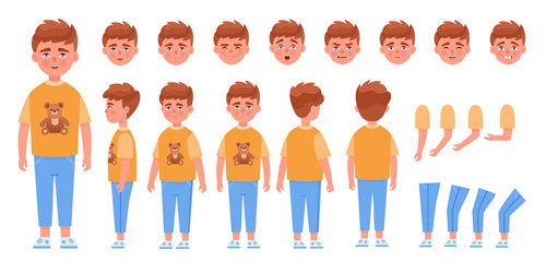 Kid body parts child anatomy human cutout part Vector Image