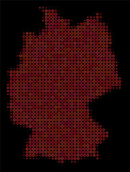 Germany Pixel Map Vector Images (over 170)
