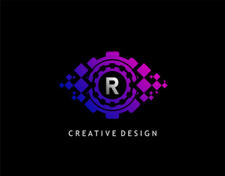 Cyber Letter R Vector Images (over 150)