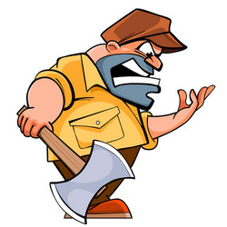 Angry Lumberjack Vector Images (90)