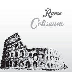 Watercolor Colosseum Italy Vector Images (44)