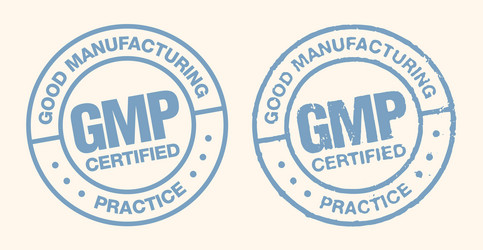 Good manufacturing practice gmp sign or stamp Vector Image