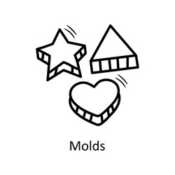 Mold outline icon design bake Royalty Free Vector Image