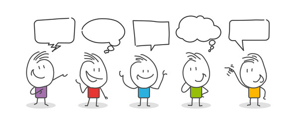 Stickman Speaking Vector Images (over 160)