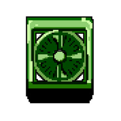 Blower electric fan game pixel art Royalty Free Vector Image