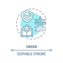 Order concept icon Royalty Free Vector Image - VectorStock