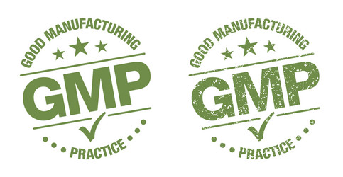 Good manufacturing practice gmp sign or stamp Vector Image