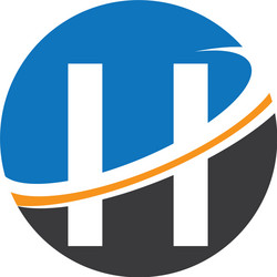 H letter symbol icon Royalty Free Vector Image