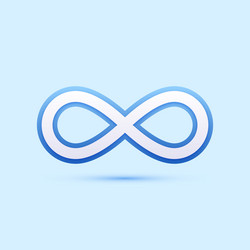 Shows the infinity sign modern Royalty Free Vector Image