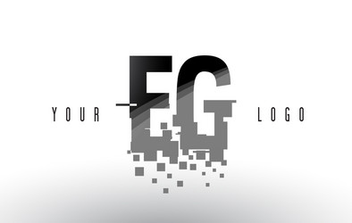 Eg e g letter logo with lines design and purple Vector Image