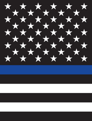 Police law enforcement american flag Royalty Free Vector