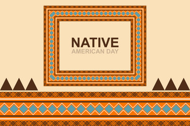 Native american heritage month background Vector Image