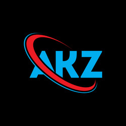 Akz logo letter letter logo design Royalty Free Vector Image