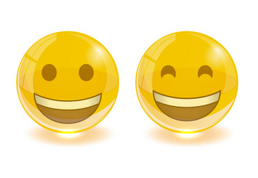 Group of smiley emoticons emoji Royalty Free Vector Image