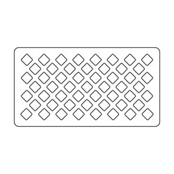 Manhole sewer outline icon Royalty Free Vector Image