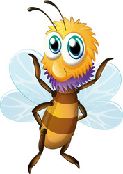 A big fat bee Royalty Free Vector Image - VectorStock