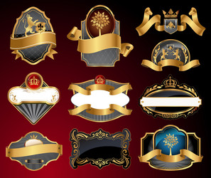 Luxury labels Royalty Free Vector Image - VectorStock