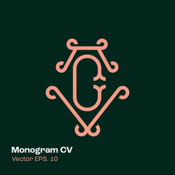 Cv Monogram Vector Images (over 1,300)