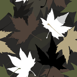 Camouflage seamless pattern of leaves Royalty Free Vector