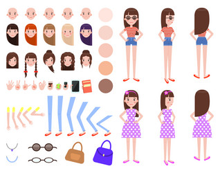 Character constructor male Royalty Free Vector Image