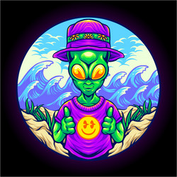 Alien Surf Vector Images (70)