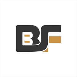 Initial letter bf logo template design Royalty Free Vector