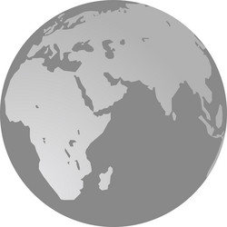 Earth Grayscale Map Vector Images (63)