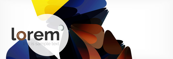 Modern geometric background poster template Vector Image