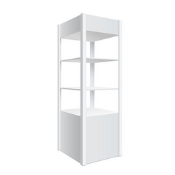 Promotion shelf realistic Royalty Free Vector Image