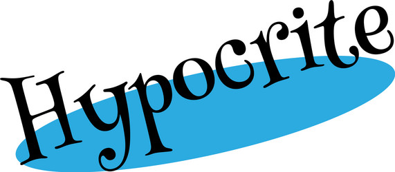 Hypocrite rubber stamp Royalty Free Vector Image