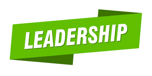 Leadership ribbon paper band banner Royalty Free Vector