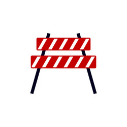 Roadblock design template Royalty Free Vector Image