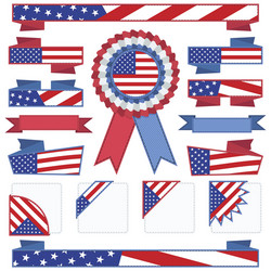 United states america usa objects label Royalty Free Vector