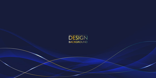 Abstract luxury gold blue template design Vector Image