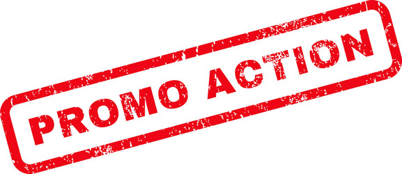 Promo action rubber stamp Royalty Free Vector Image