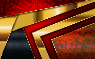 Red and gold with dark background textured Vector Image