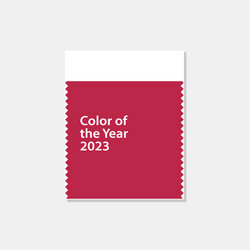 Magenta textile color swatch 2023 sample swatch Vector Image