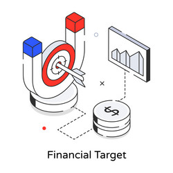 Financial goal Royalty Free Vector Image - VectorStock